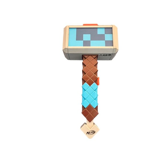 Nerf | Toys | Nerf Minecraft Stormlander Dart Blasting Hammer Fires 3 ...